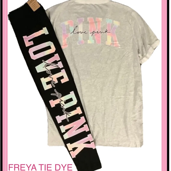 PINK Victoria's Secret | Tops | New Victorias Secret Pink Freya Tie Dye ...